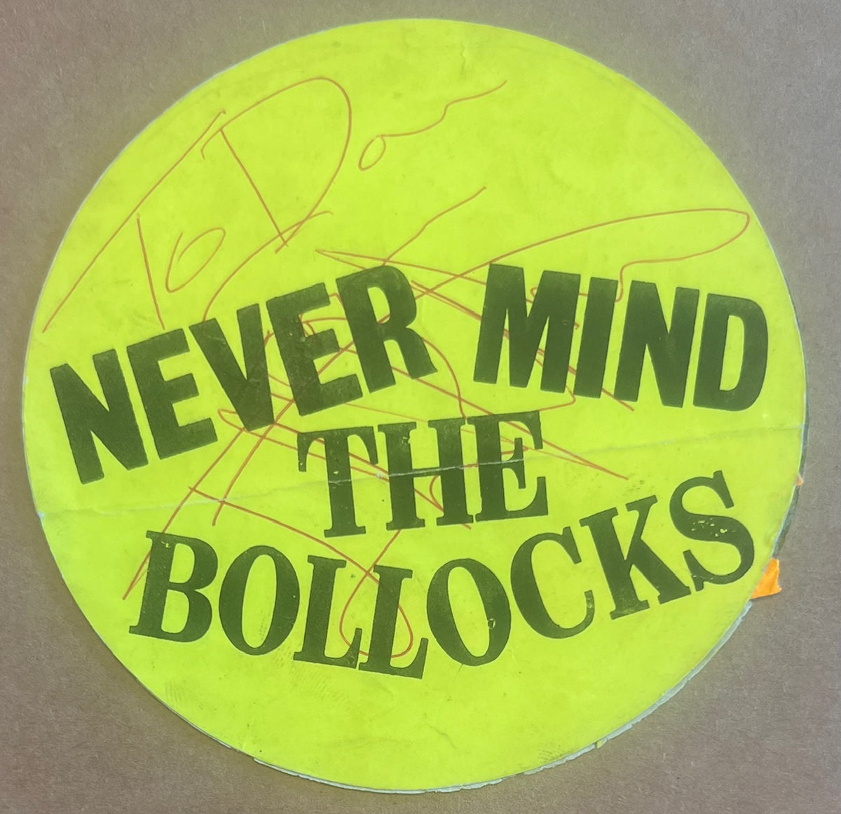 Never Mind The Bollocks Signed Stickers – Eddie Lock